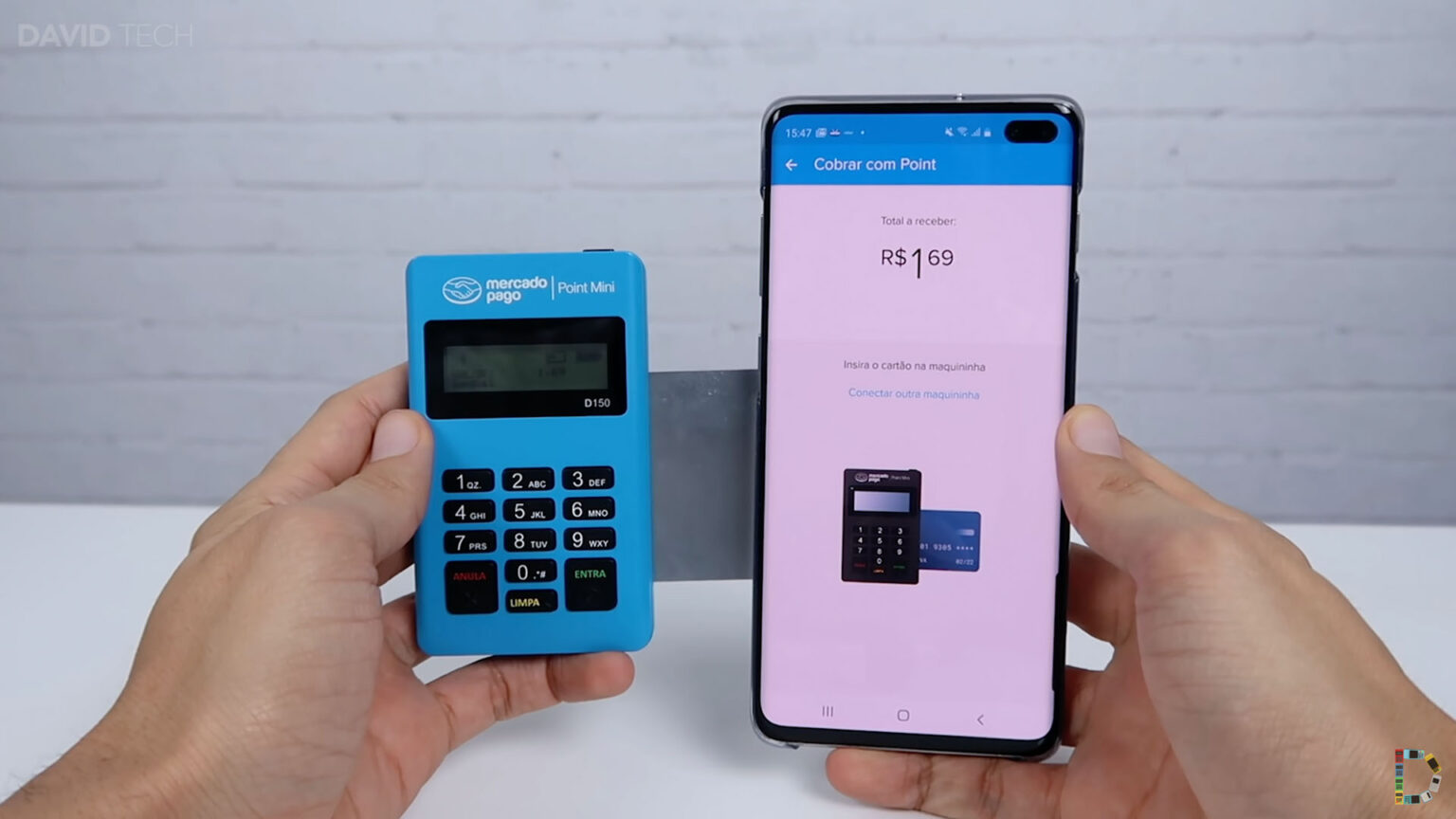 Como usar a maquininha point Mini - David Tech