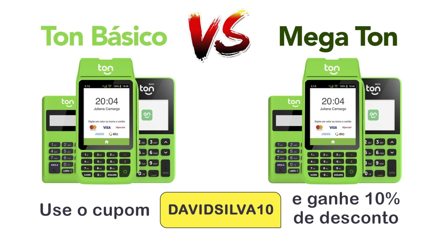 Qual a diferença entre as maquininhas Mega Ton e Ton Básico - David Tech