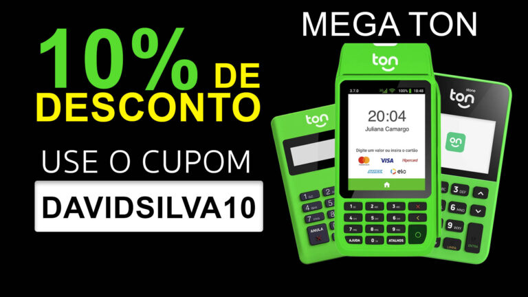 Cupom de desconto maquininhas Mega Ton da Stone - David Tech