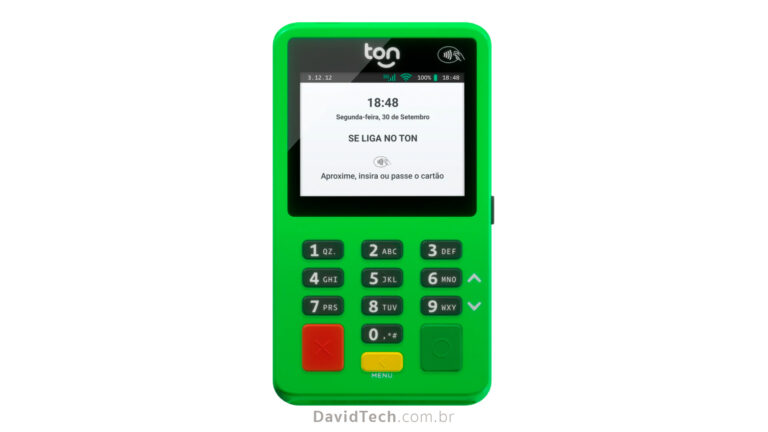 T2 Giga nova máquina de cartão ton da Stone - David Tech