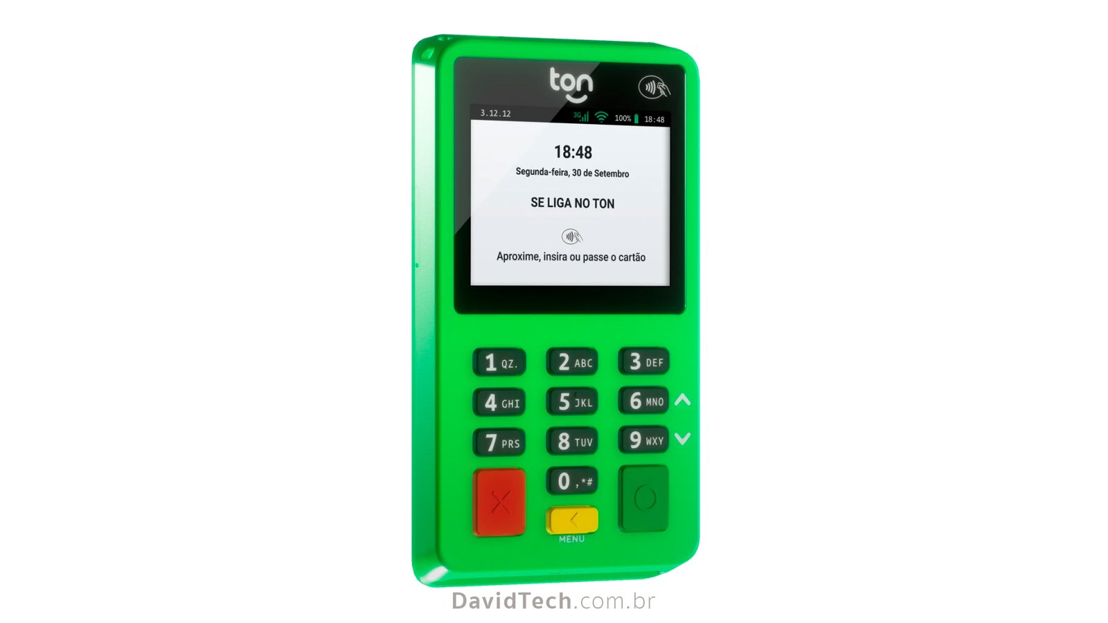 Ton T1 Chip - Nova maquininha não precisa de celular - David Tech