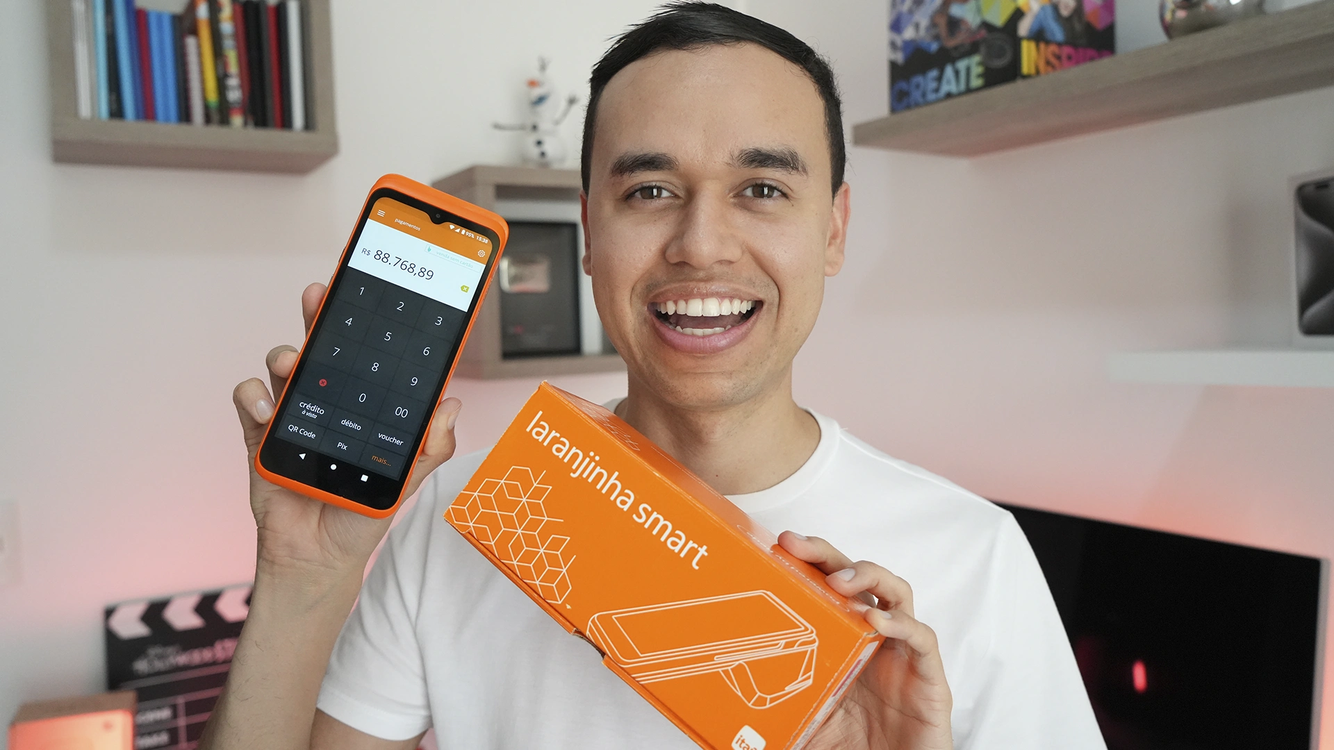 Laranjinha Smart do Itaú e rede é a melhor máquina de cartão - David Tech